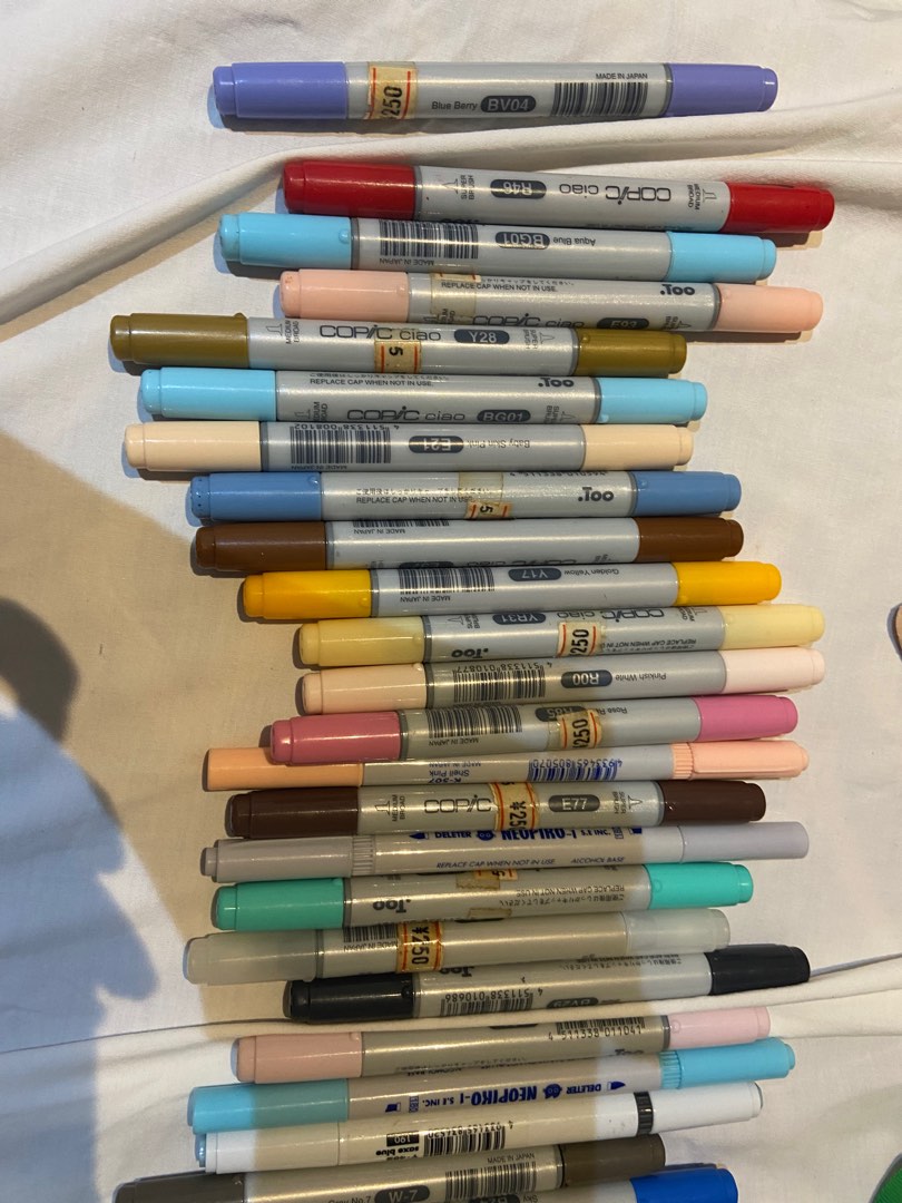 JAPAN COPIC MARKERS, Hobbies & Toys, Stationary & Craft, Craft Supplies ...