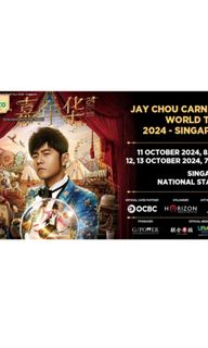 Jay Chou Carnival World Tour - 11 Oct, Tickets & Vouchers, Event ...