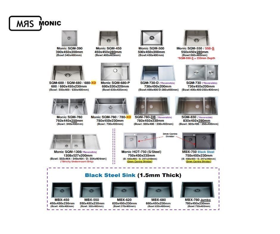 [Kitchen Sinks] Top/Undermount | NANO coated | Honey Comb | Quartz ...