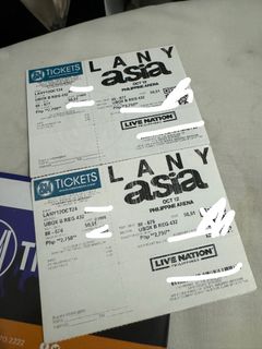 LANY CONCERT TICKETS, Tickets & Vouchers, Event Tickets on Carousell