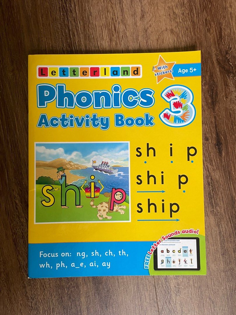Letterland phonics activity book, 興趣及遊戲, 書本 & 文具, 兒童書籍 - Carousell