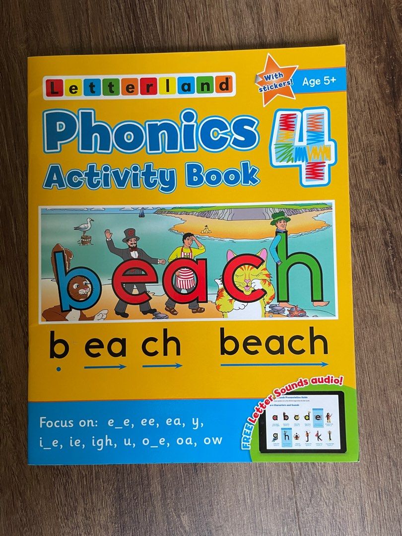 Letterland phonics activity book, 興趣及遊戲, 書本 & 文具, 兒童書籍 - Carousell