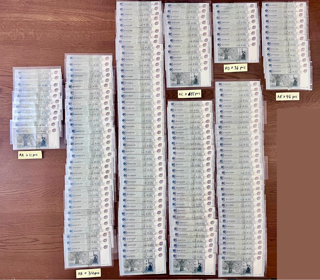 LOT of (177 pcs) 2007 RM50 50th Merdeka Commemorative Notes, Hobbies ...
