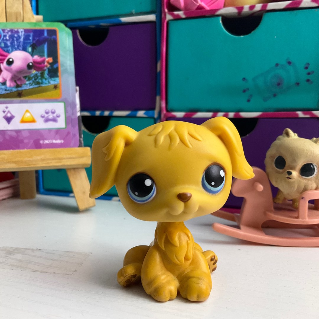 Lps golden retriever, Hobbies & Toys, Toys & Games on Carousell