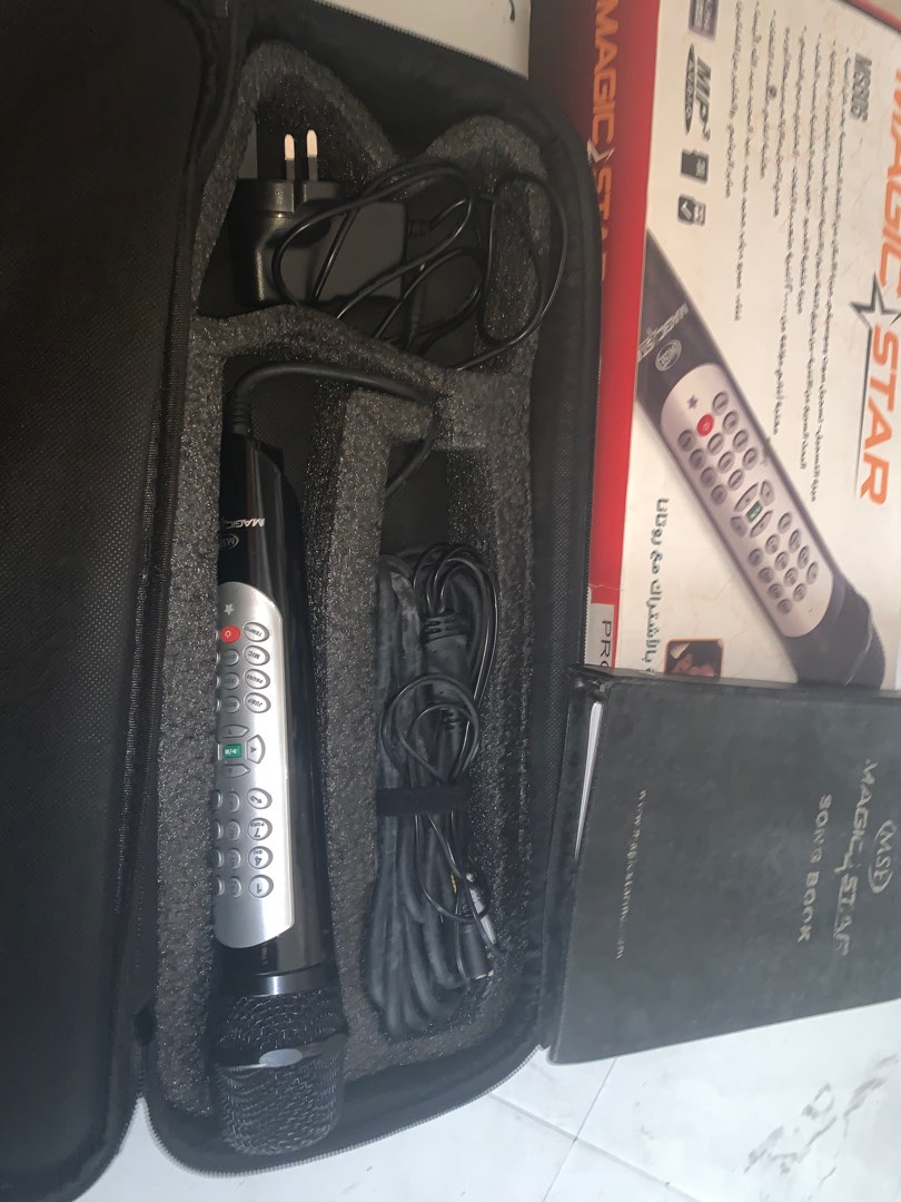 Magic Star Microphone Videoke + Free wireless Mic, Audio, Microphones ...