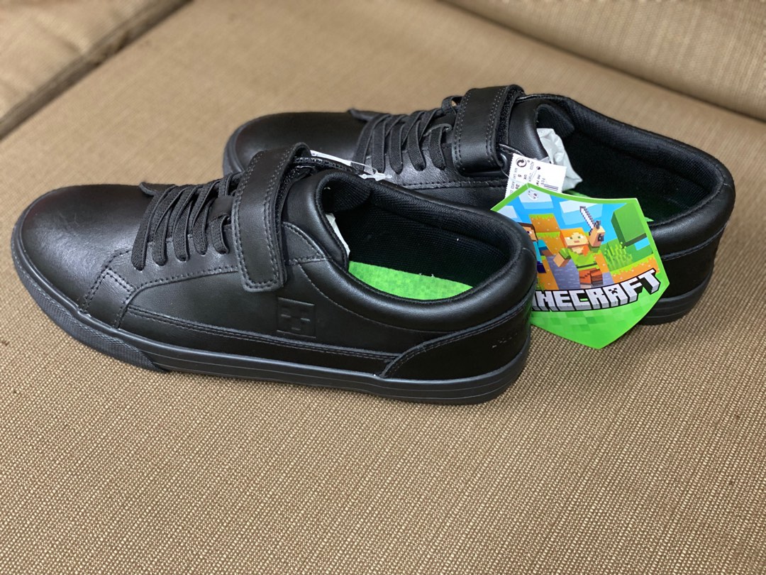 Minecraft Boys School Shoes, Babies & Kids, Babies & Kids Fashion on ...