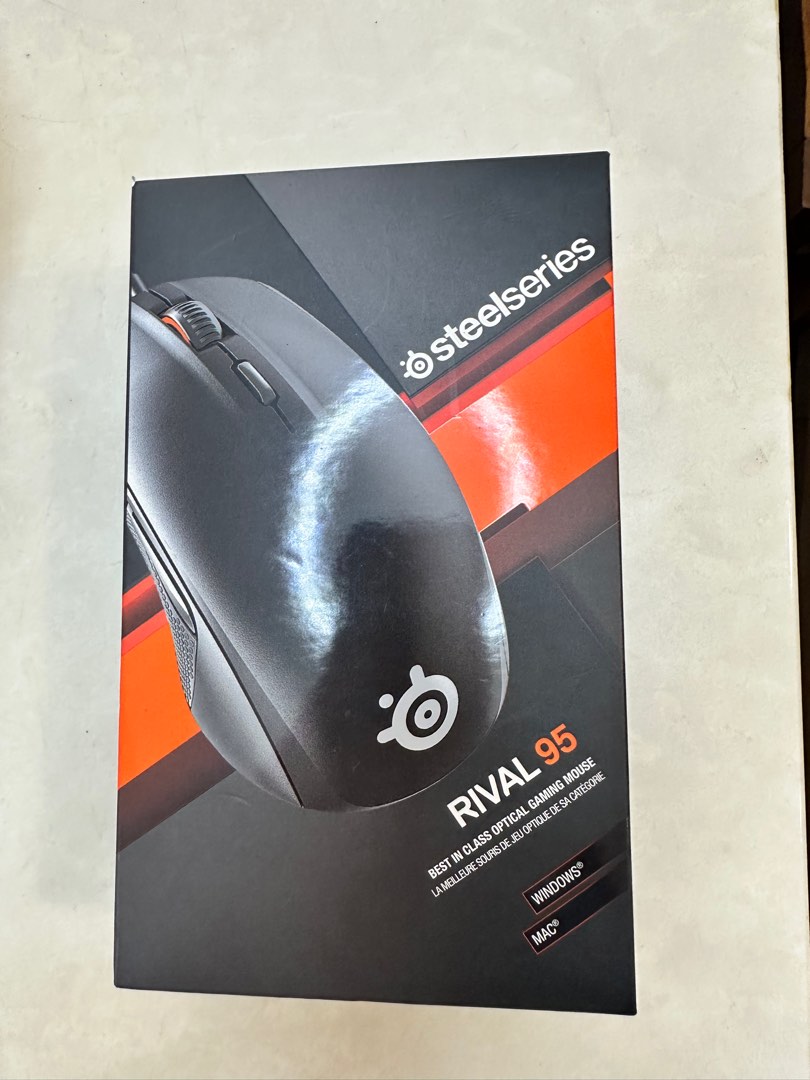 MSI Steel series Rival95 電競滑鼠, 電腦及科技產品, 電腦周邊產品, 電腦滑鼠及相關產品在旋轉拍賣