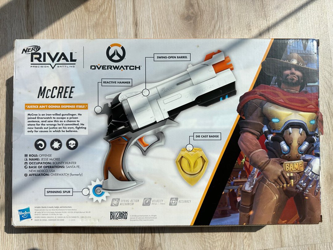 Nerf Roval Overwatch McCREE, Hobbies & Toys, Toys & Games on Carousell