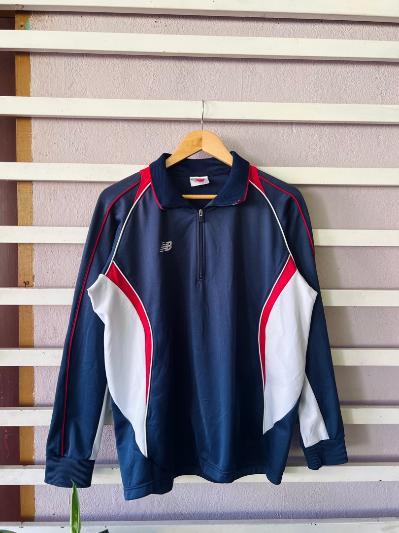 New balance half zipper, Men's Fashion, Tops & Sets, Hoodies on Carousell