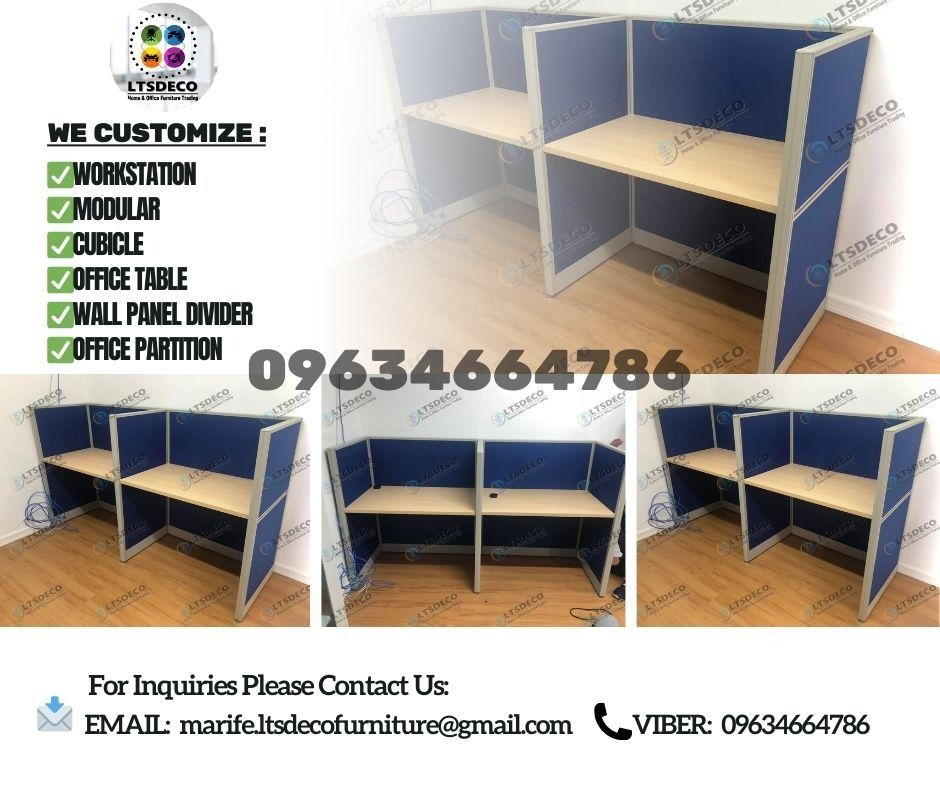 office modular table office partitions, Furniture & Home Living, Office ...