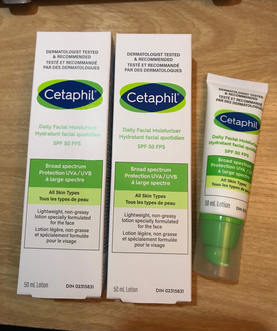 Original Cetaphil Daily Facial Moisturizer SPF 50 50ml, Beauty ...