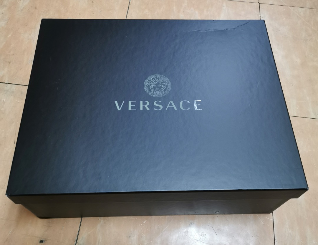 Original Versace EMPTY SHOE BOX, Men's Fashion, Footwear, Shoe inserts ...