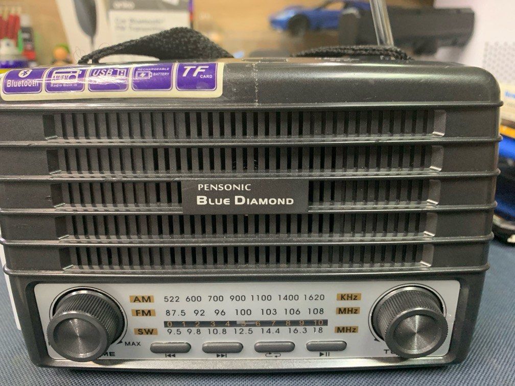 Pensonic Blue Diamond Bluetooth AM / FM / SW3 Band Radio With Mp3 - Usb ...