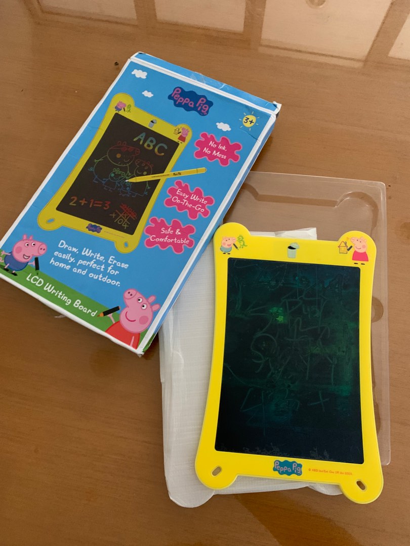 Peppa Pig LCD Writing Board, Toys & Collectibles, Mainan di Carousell
