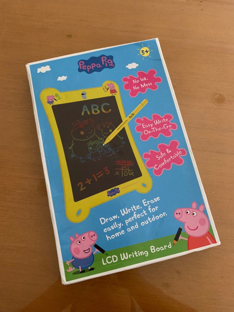 Peppa Pig LCD Writing Board, Toys & Collectibles, Mainan di Carousell