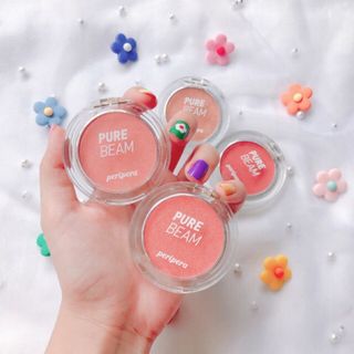 PERIPERA PURE BLUSHED SUNSHINE CHEEK #19 ENJOY CORAL, Beauty & Personal ...