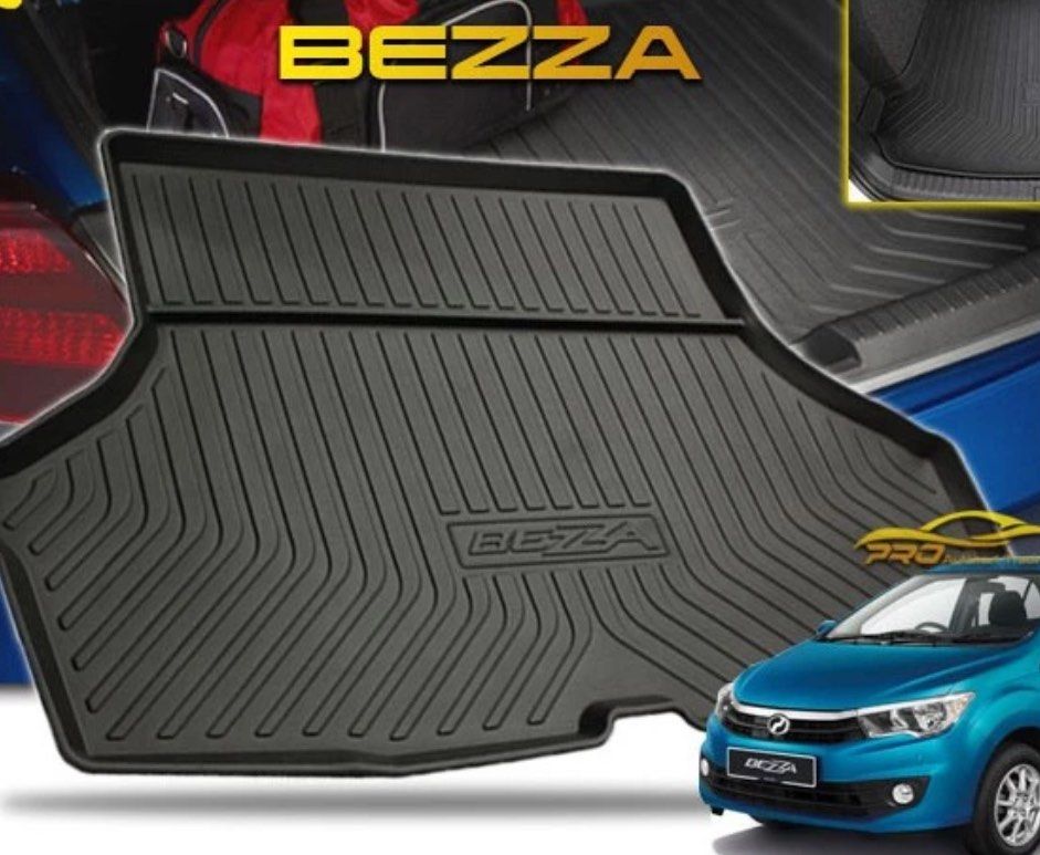 Perodua Bezza Rear Trunk Boot Tray, Auto Accessories on Carousell