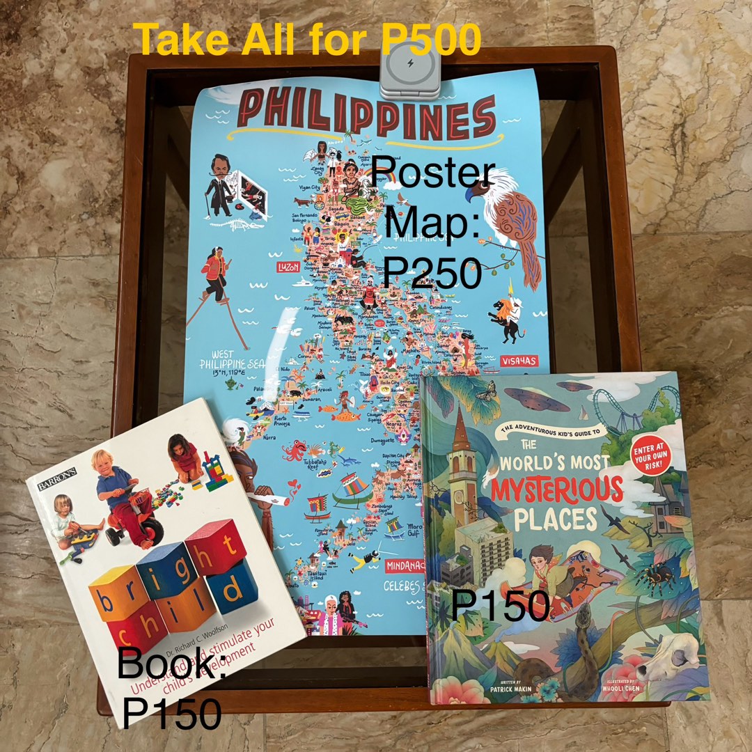 Philippine Map & 2 Books, Hobbies & Toys, Books & Magazines, Children's ...