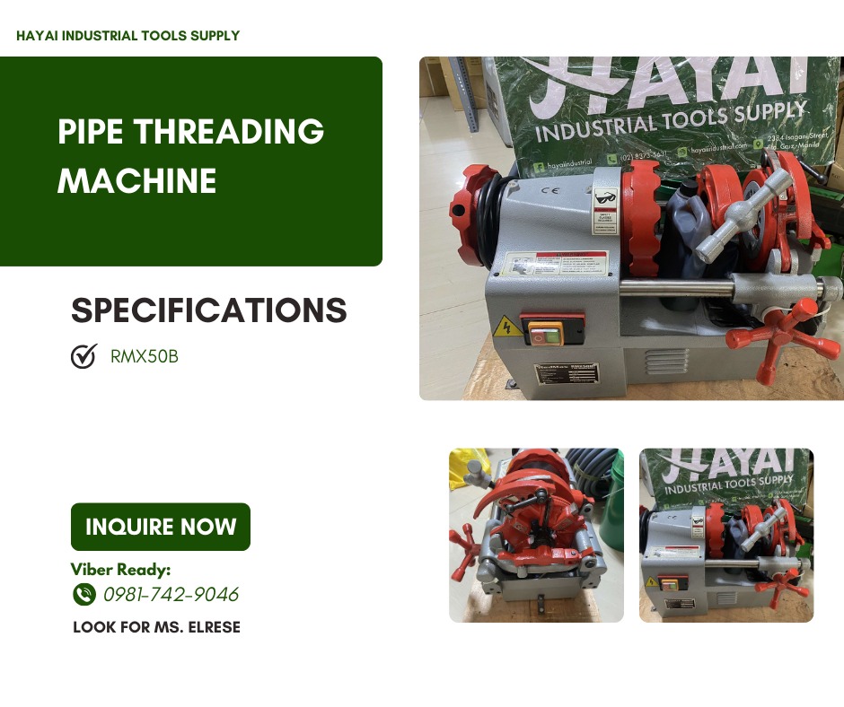 PIPE THREADING MACHINE, Commercial & Industrial, Construction Tools ...