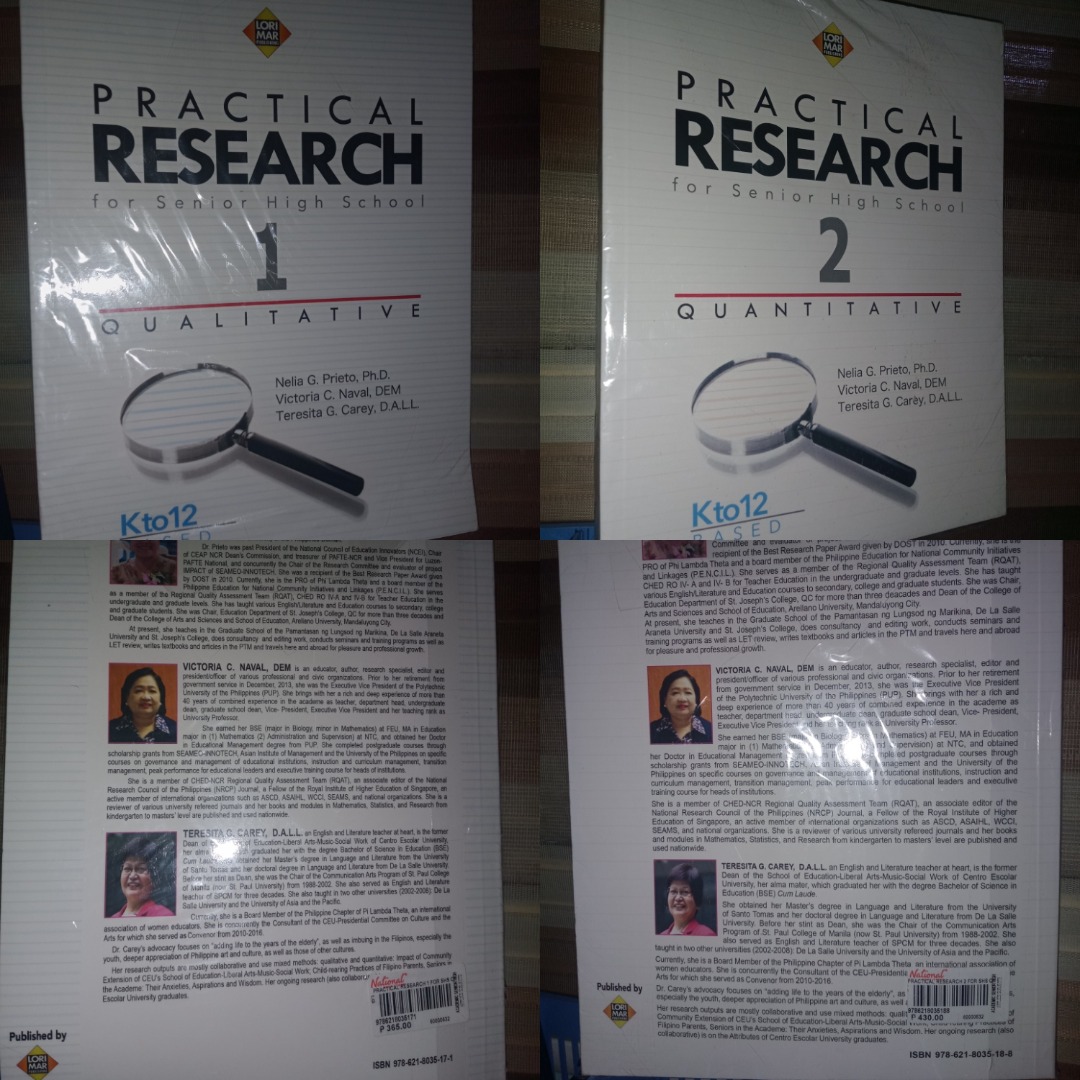 Practical Research 1 Practical Research 2 Senior Highschool Bundle For 600 Only Hobbies