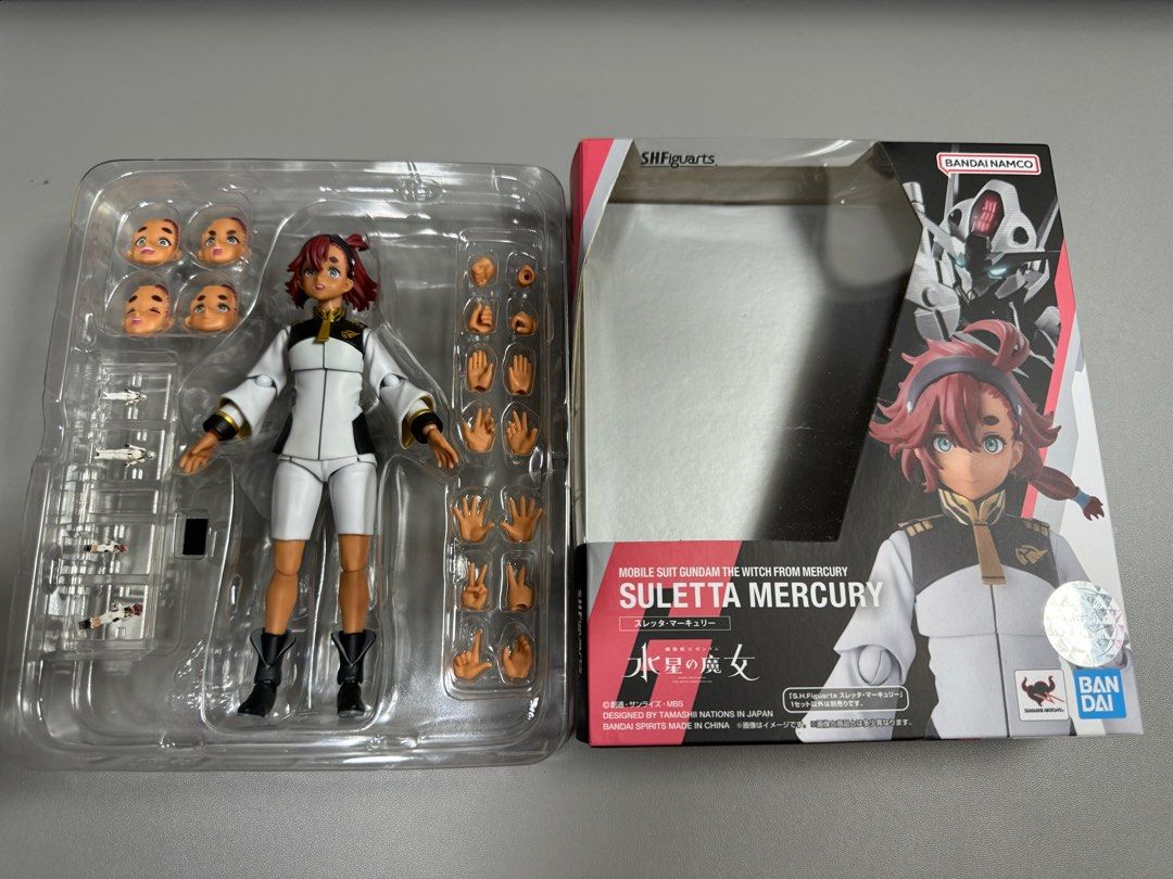 2隻 Robot魂 風靈高達 Gundam Aerial & SHF Figure 蘇萊塔 Suletta Mercury 水星的魔女, 興趣 ...