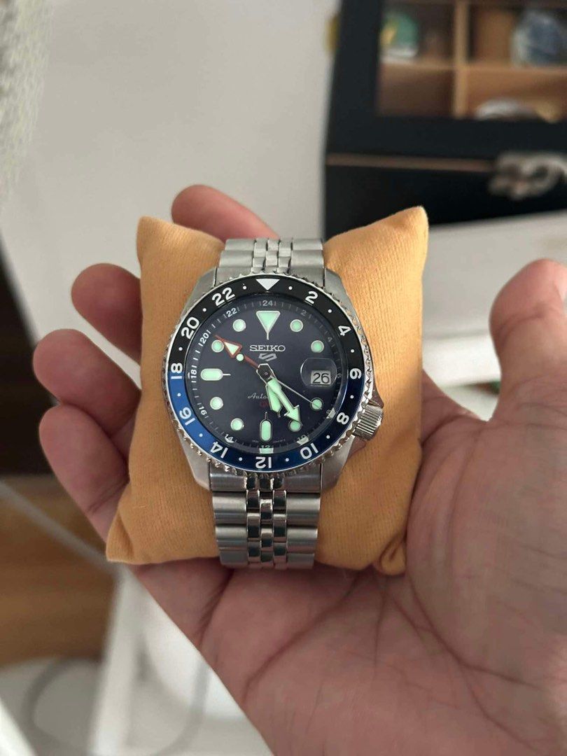 Seiko GMT SK003 (Batman), Men's Fashion, Watches & Accessories, Watches ...