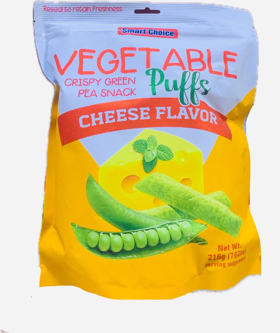 SMART CHOICE VEGETABLE PUFFS CHEESE 216G, Food & Drinks, Other Food ...