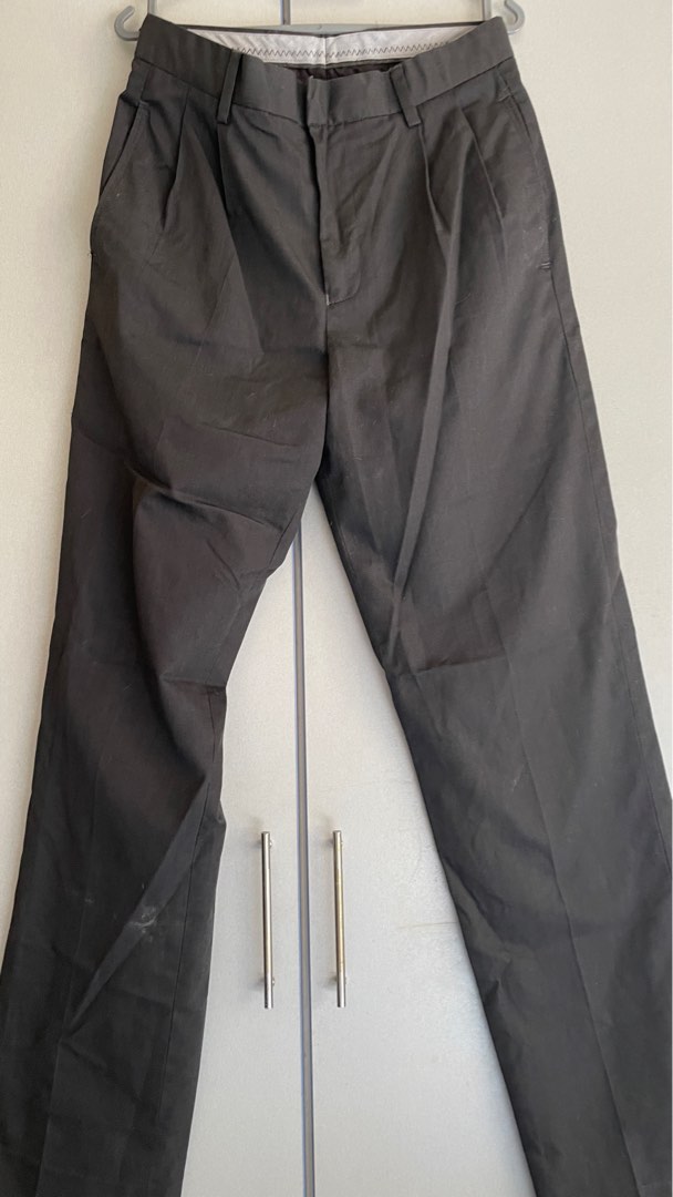 Suave Black Formal Pants 29 Inch Regular Fit, Men's Fashion, Bottoms ...