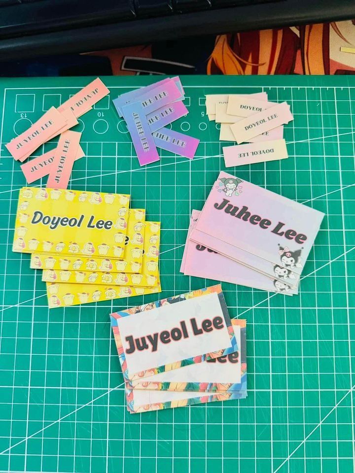Subject and name sticker label, Everything Else, Looking For on Carousell