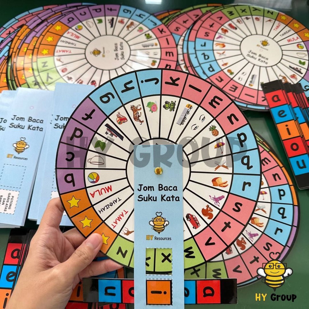 Suku Kata Rotary Learning Tool, Hobbies & Toys, Books & Magazines ...