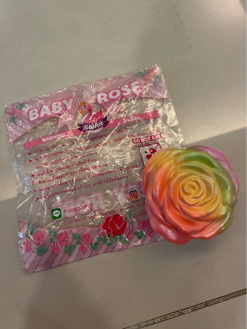 Swan Baby Rose Squishy, Hobbies & Toys, Toys & Games on Carousell
