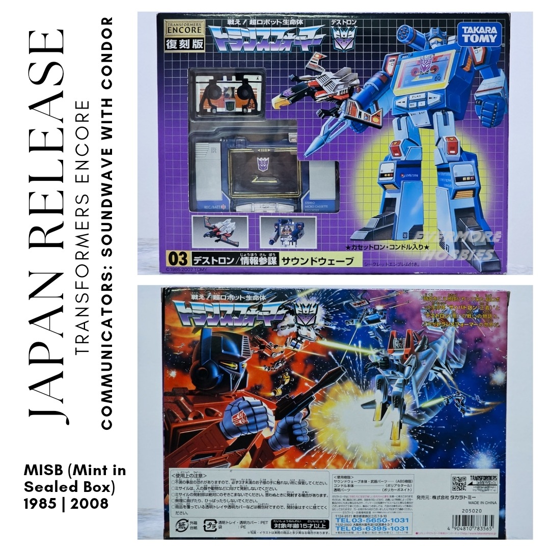 Takara Tomy Transformers G1 Encore #3 Soundwave, Hobbies & Toys, Toys ...