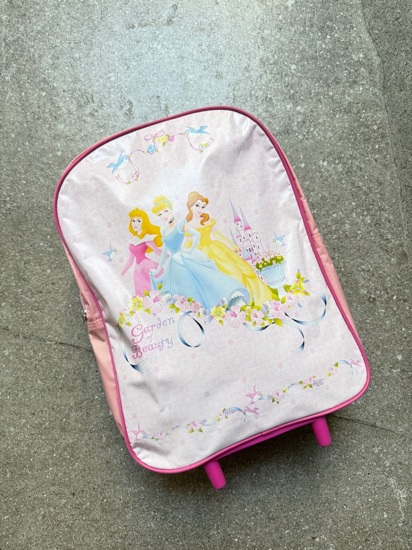 Tas Roda Koper Sekolah Anak Disney Princess PRELOVED, Fesyen Wanita ...