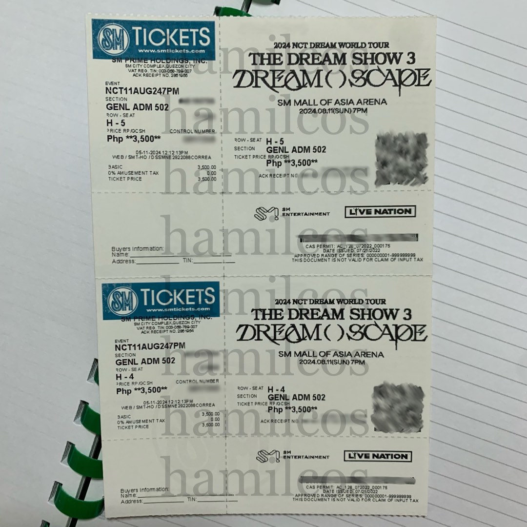 [2] the dream show / tds 3 manila - gen ad tickets, Tickets & Vouchers ...