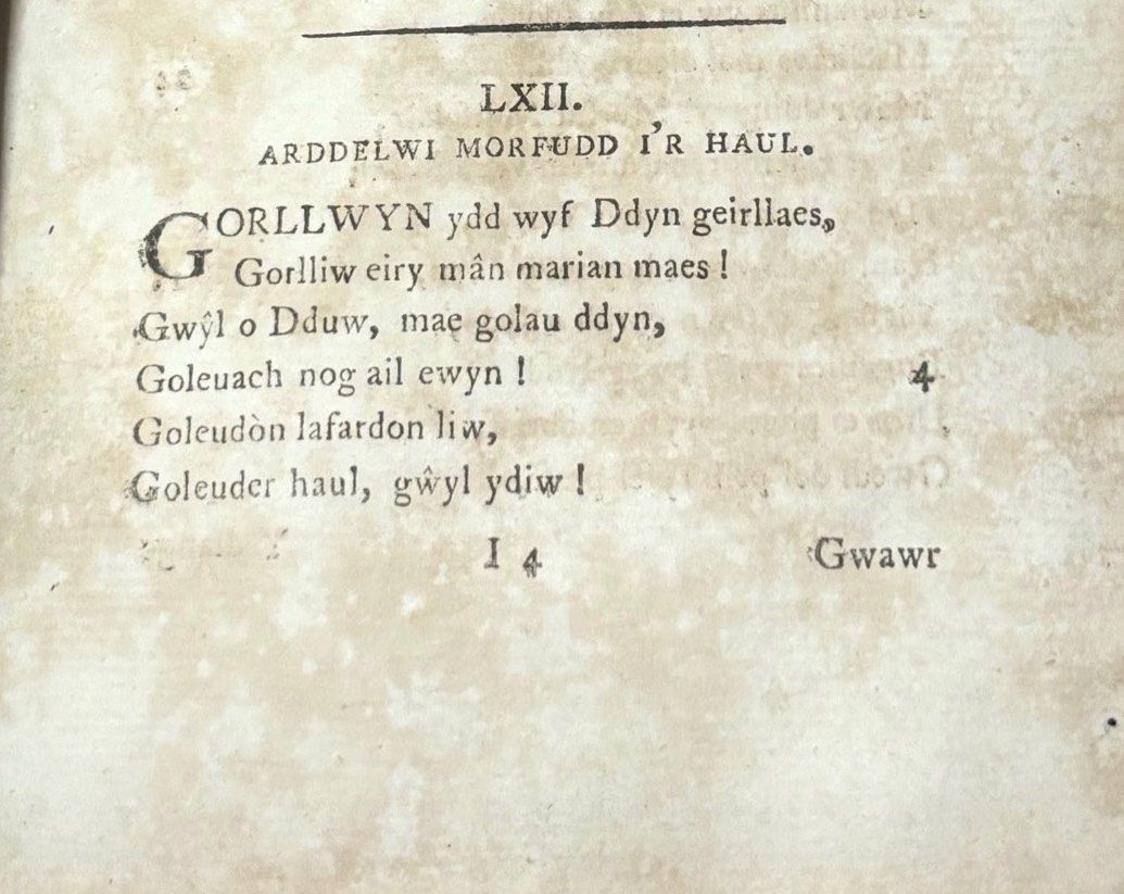 The Poems of Dafydd ap Gwilym, Or Barddoniaeth Dafydd ab Gwilym by Owen ...
