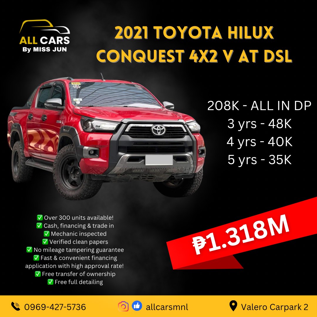 Toyota Hilux Conquest 4x2 v Auto, Cars for Sale, Used Cars on Carousell