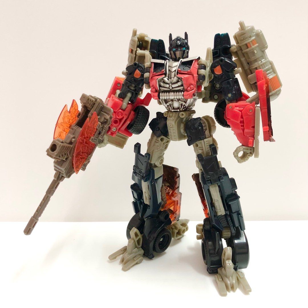 Transformers DOTM Fireburst Optimus Prime Voyager Class Dark Of The ...
