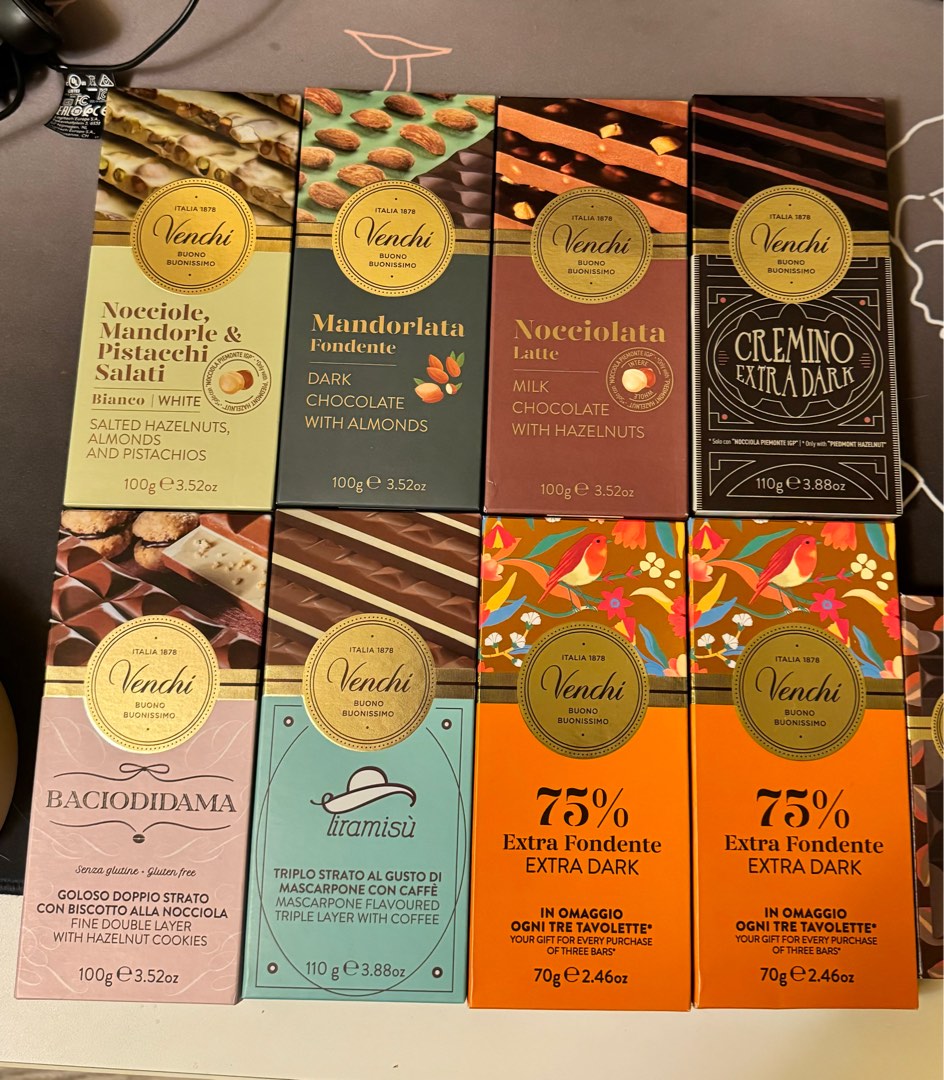 Venchi Italian Chocolate Bars, Food & Drinks, Other Food & Drinks on ...