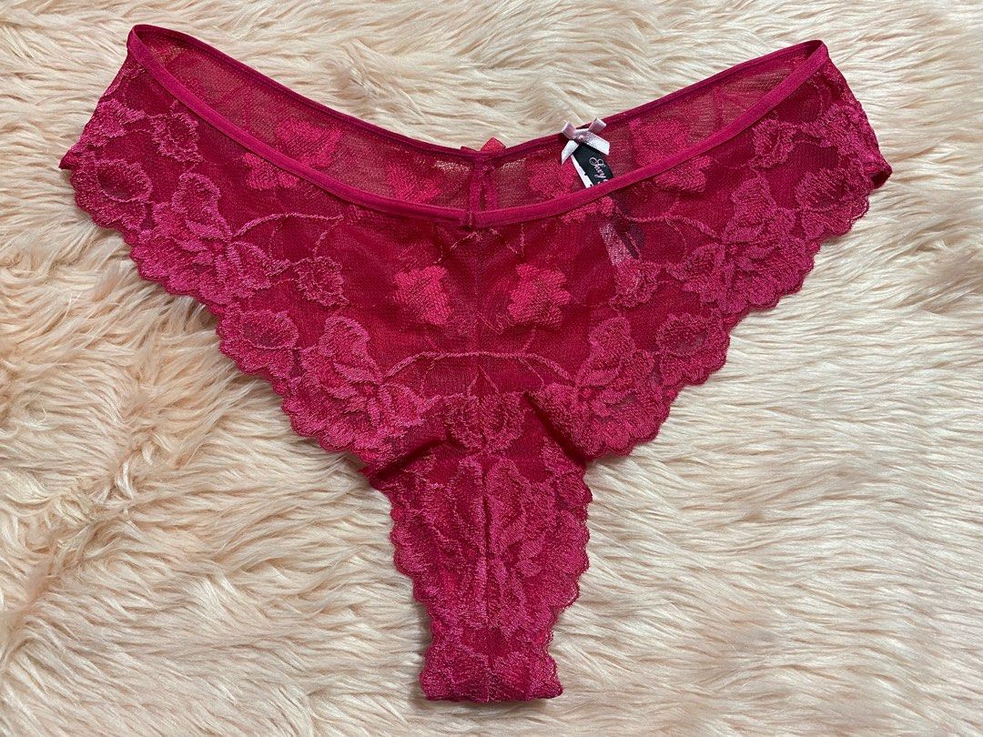 Victorias secret - Hi Leg cheeky Lace panty - L, Women's Fashion ...