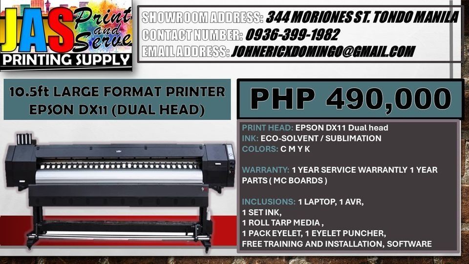 WE HAVE 10FT LARGE FORMAT PRINTING MACHINE I3200 DUAL HEAD AND UV DTF ...