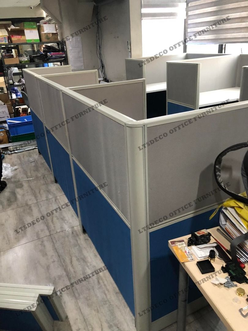 workstation table office partitions, Furniture & Home Living, Office ...