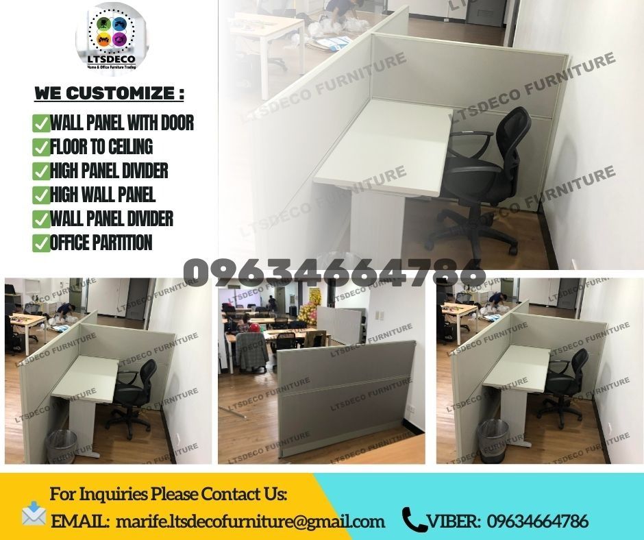 workstation table office partitions, Furniture & Home Living, Office ...