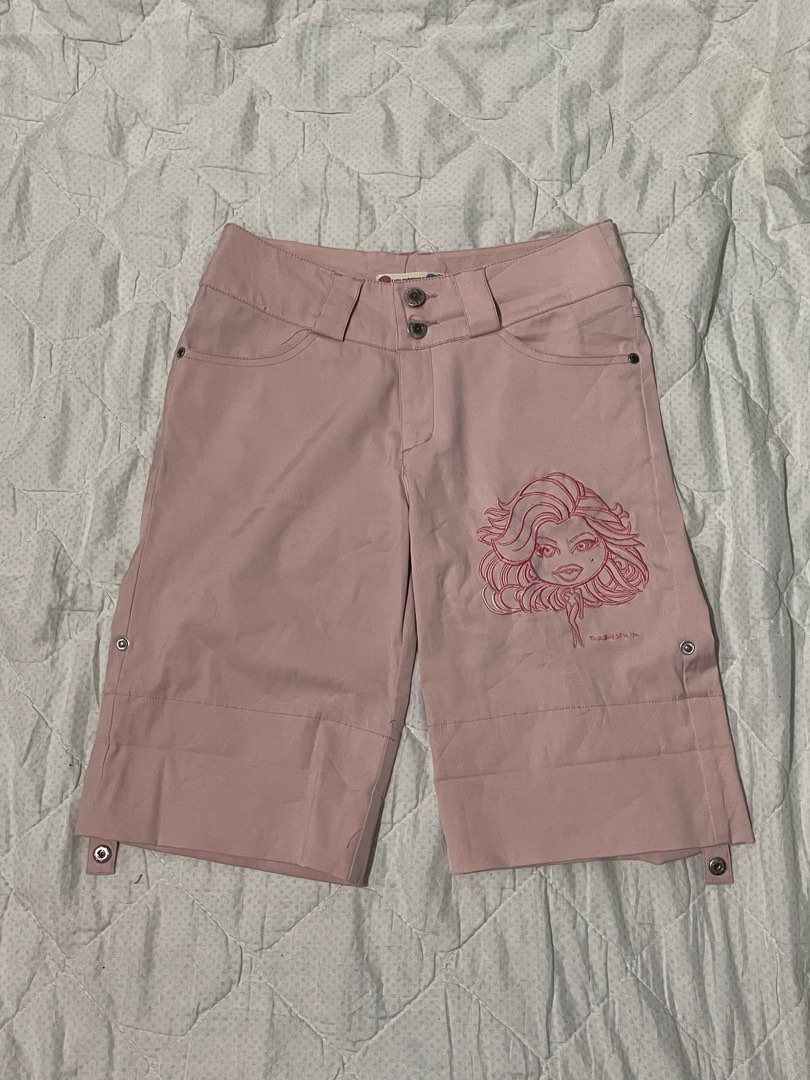Y2K Bratz Pastel Pink Jorts, Women's Fashion, Bottoms, Other Bottoms on ...