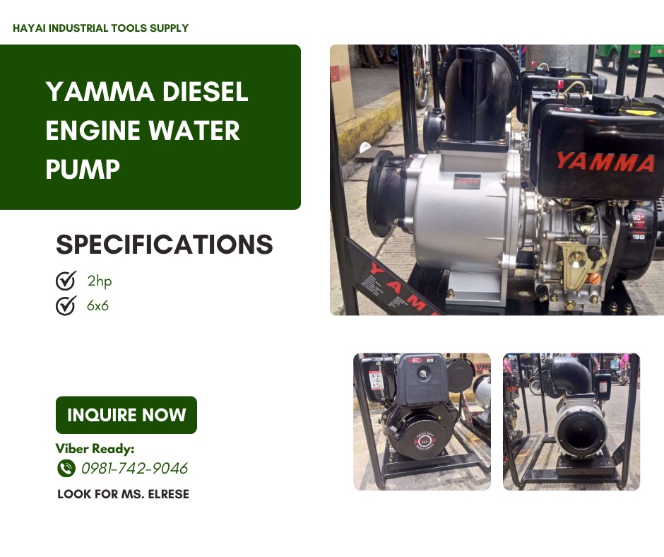 YAMMA DIESEL ENGINE WATER PUMP, Commercial & Industrial, Construction ...