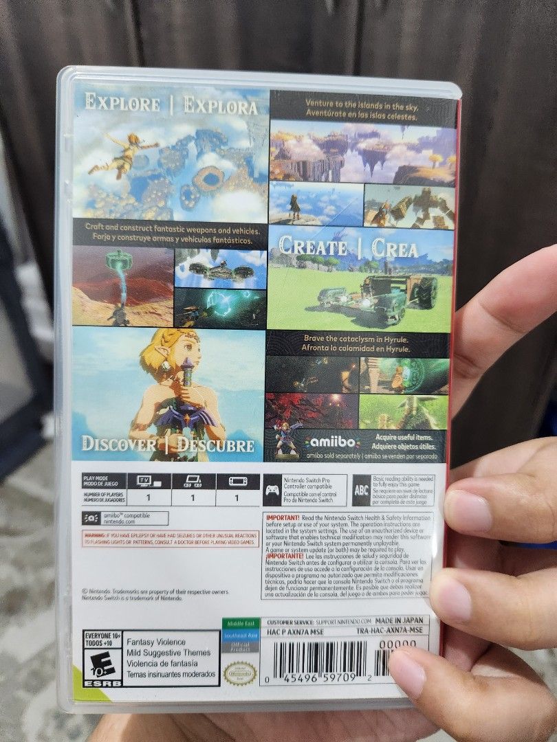 Zelda totk case only, Video Gaming, Video Games, Nintendo on Carousell