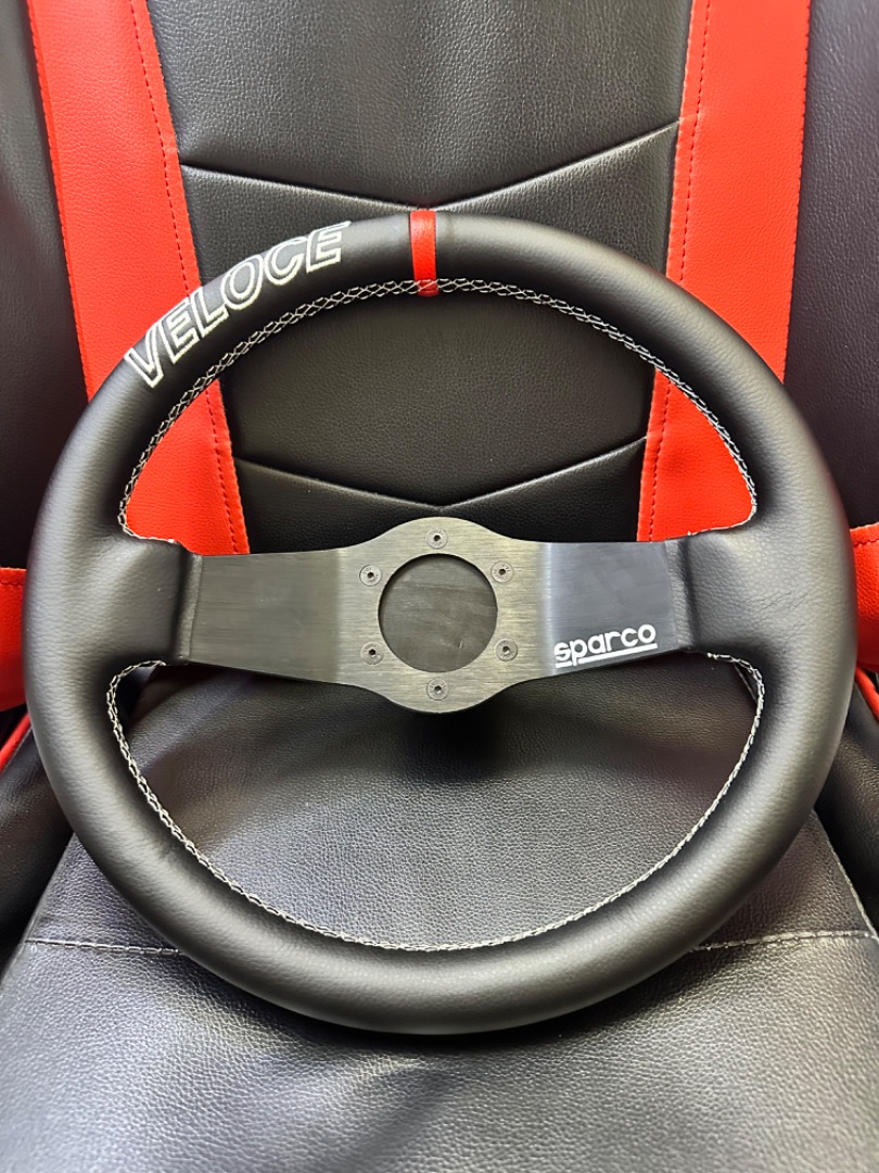 13吋 Sparco 真皮軚盤 for thrustmaster 軚盤 T500 RS T300RS T300 TS-PC Racer T ...