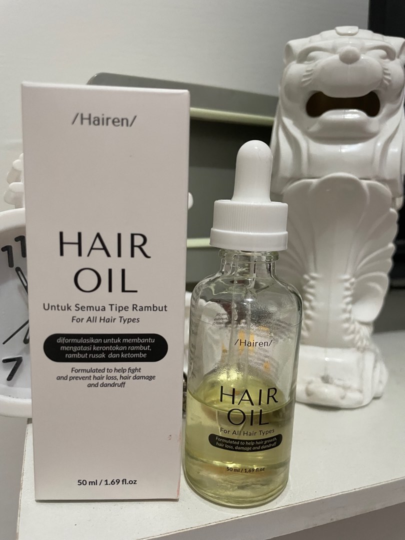 2 botol hair oil hairen, Kesehatan & Kecantikan, Perawatan Rambut di ...