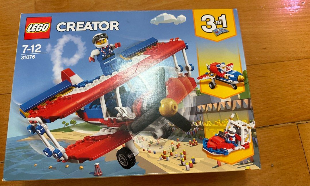 絕版 LEGO Creator 3 in 1 雙翼機 #31076, 興趣及遊戲, 玩具 & 遊戲類 - Carousell