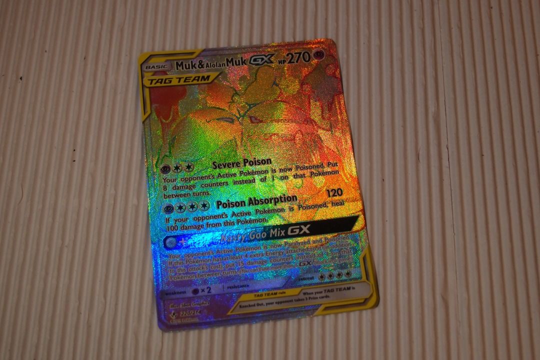 爛泥獸 Muk & Alolan Muk GX TAG TEAM or 啟暴龍 Dragonite EX Lot/each FULL ART ...