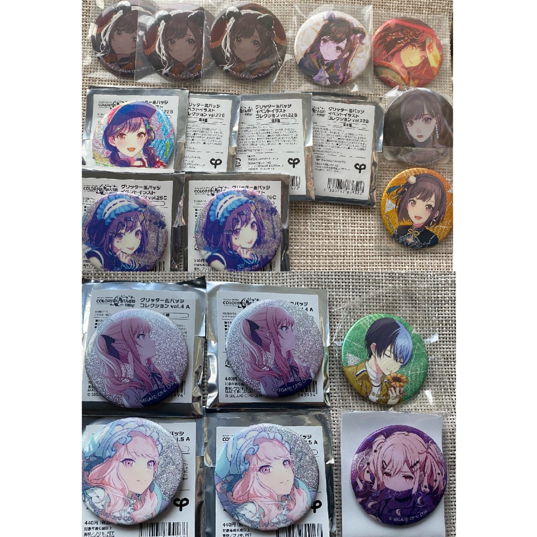 プロセカ PJSK Ena 繪名 Mzk 瑞希 toya冬彌 Saki咲希 襟章 世界計畫 世界計劃, 興趣及遊戲, 玩具 & 遊戲類 ...